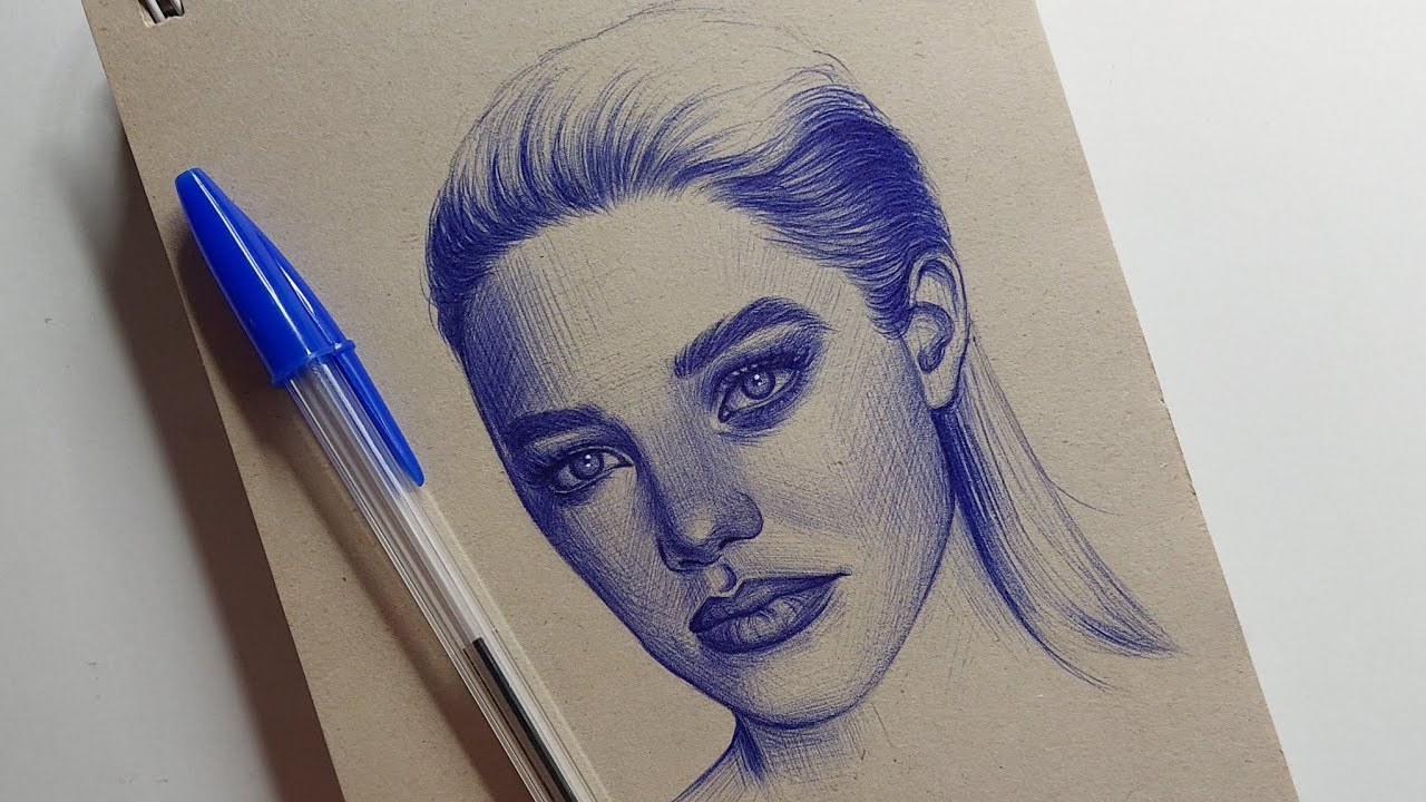Sketch with me | Drawing Florence pugh - YouTube