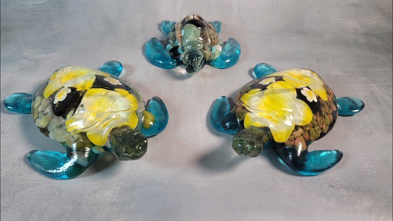Making Plumeria Turtles using Epoxy resin - YouTube