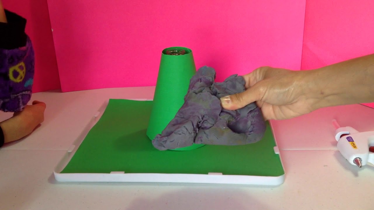 How To Make A Volcano For School Project - YouTube