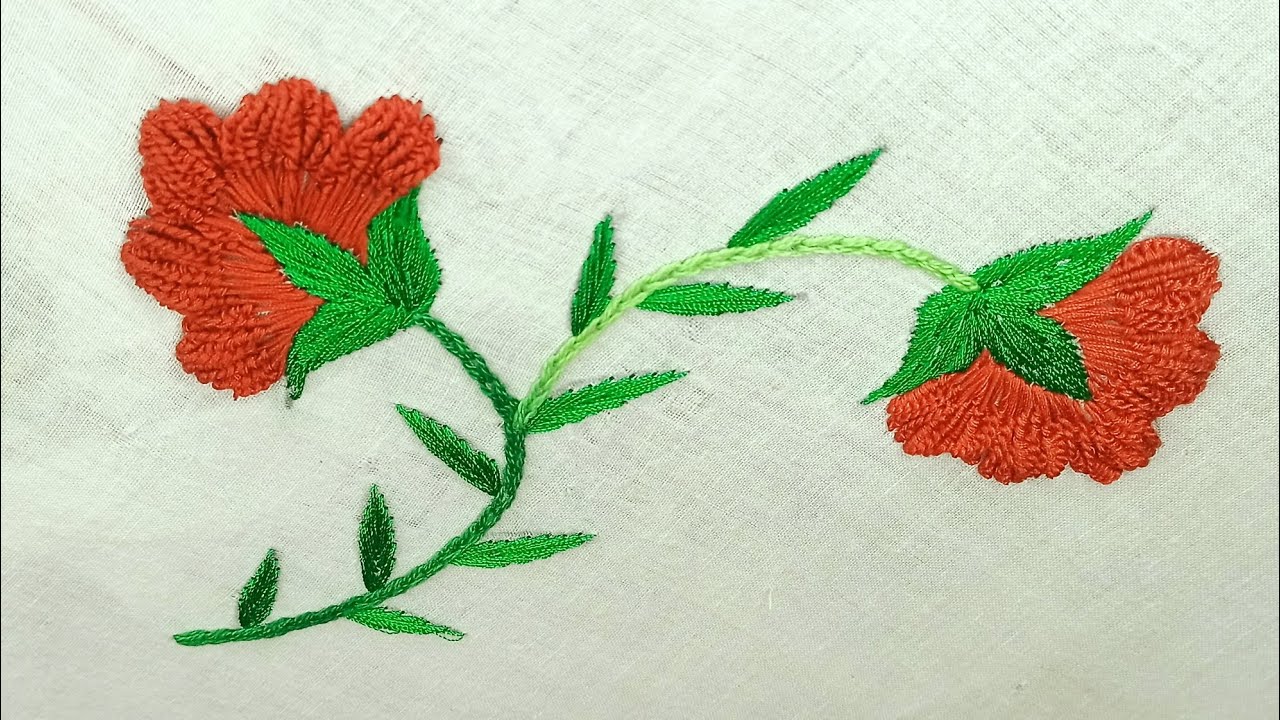 Beautiful flower design stitching || Easy and simple stitching tutorial ...