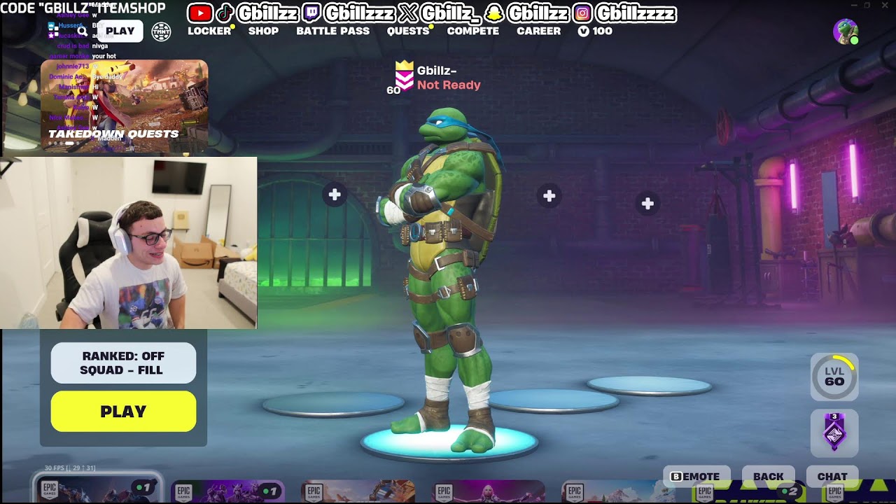 TALLEST FORTNITE PRO EVER🦇USE CODE GBILLZ IN THE ITEM SHOP🦇 - YouTube