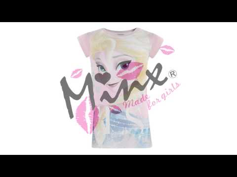 Wholesale Girls Official Frozen Long Pyjama Top/Nightie Baby Pink Or Aqua Blue 3-8 Years