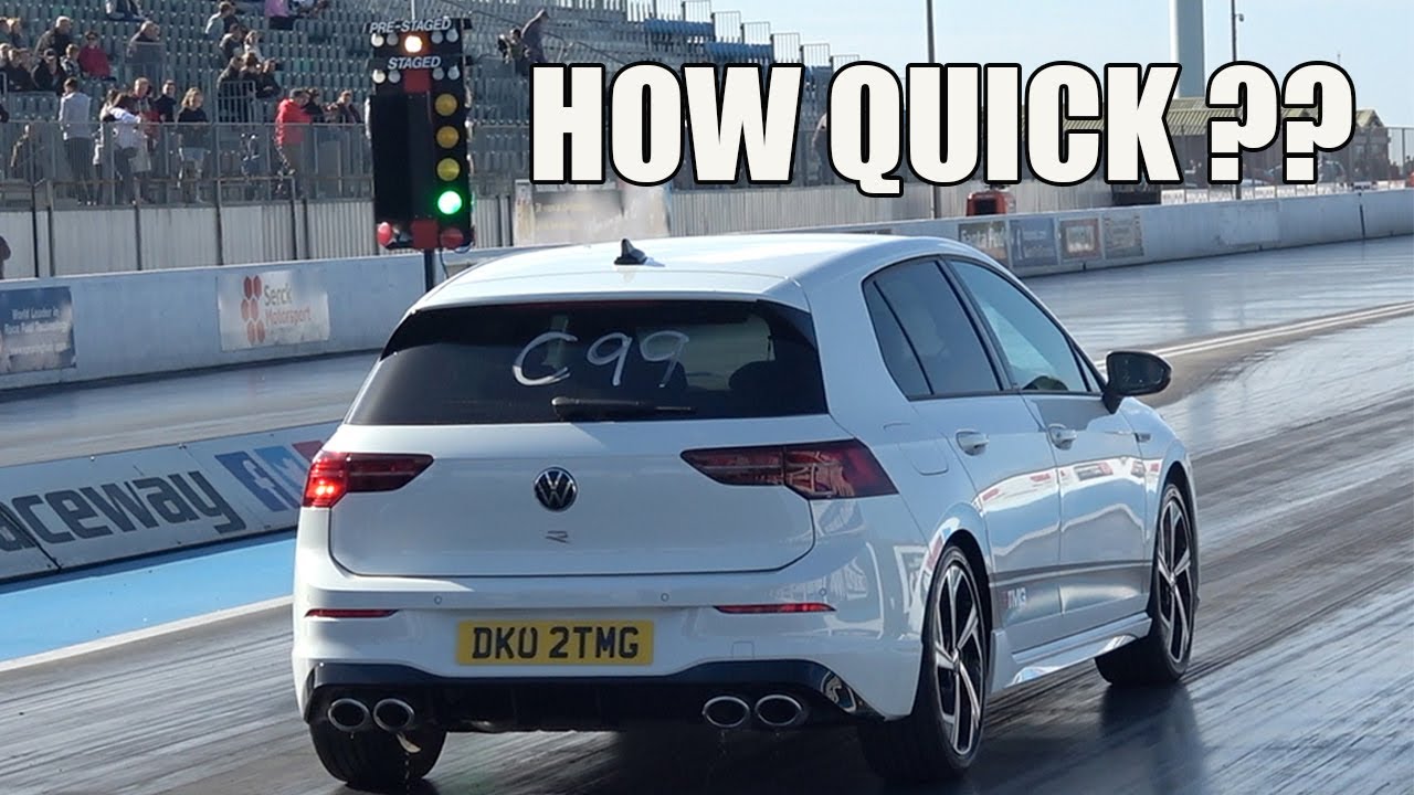 JUST HOW QUICK IS A STANDARD MK8 VW GOLF R OVER THE 1/4 MILE - YouTube