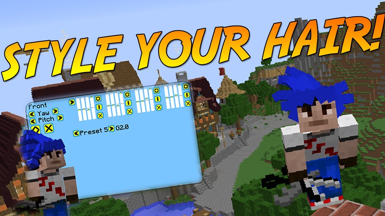 STYLE YOUR HAIR IN MINECRAFT! | Mod Showcase! - YouTube