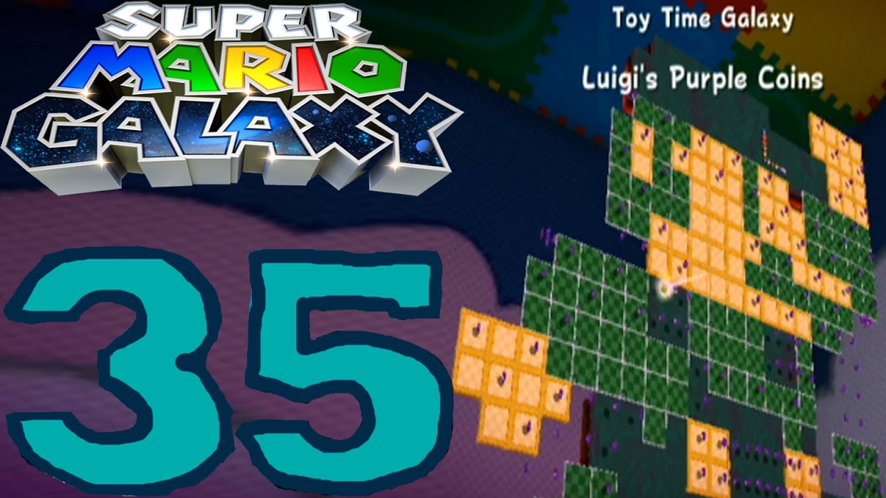 Super Mario Galaxy [Part 35] Luigi's Deadly Purple Coins! - YouTube