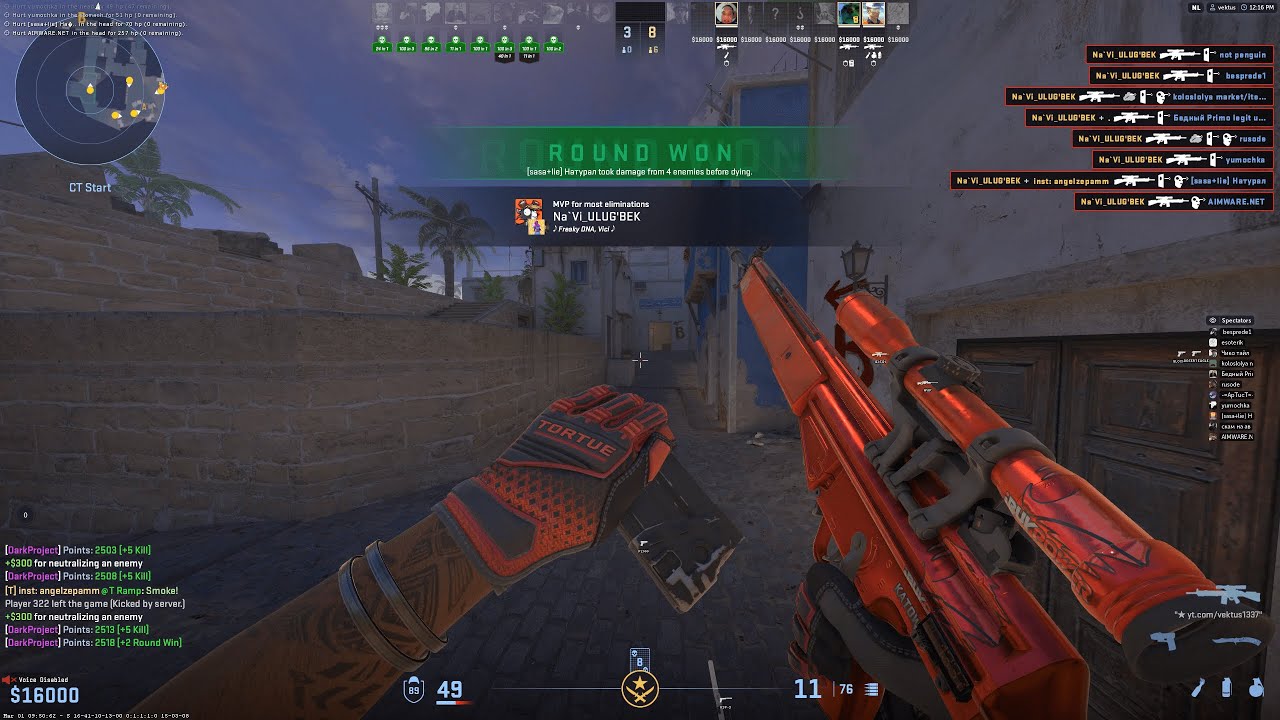 #CS2 HvH Highlights (8-10K) Punishing SKEET.CC users ft. Neverlose.cc ...