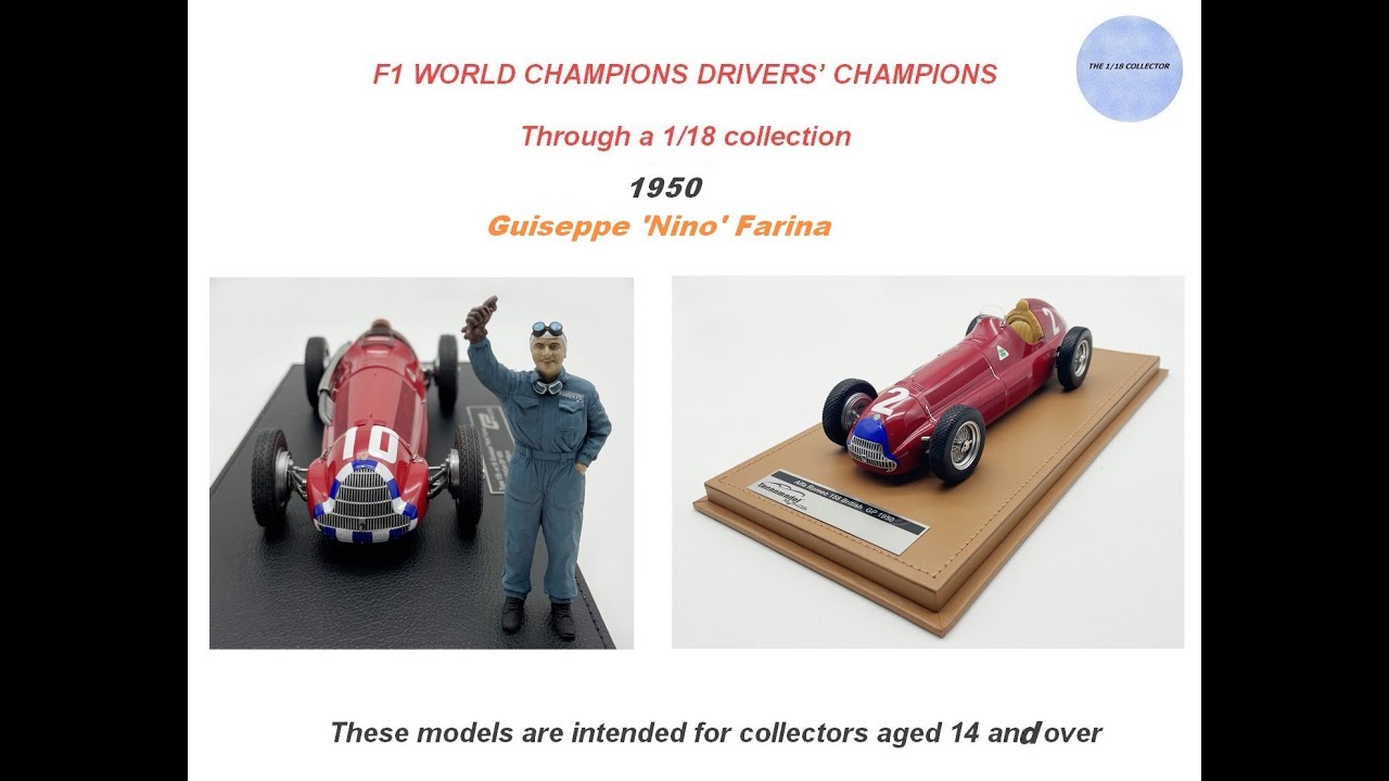 F1 WORLD DRIVERS' CHAMPIONS HISTORY 1950 GUISEPPE FARINA : THROUGH A 1/ ...