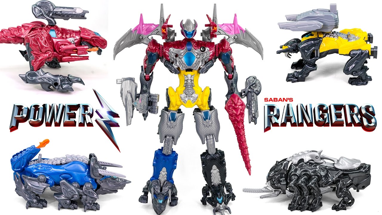 Power Rangers The Beginning Movie Figures Battle Mega Zord Transformers ...