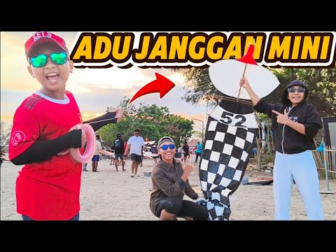 SERU BANGET‼️ KITA ADU LAYANGAN JANGGAN MINI DI PANTAI MERTASARI JOH KITE FESTIVAL BALI 2026‼️