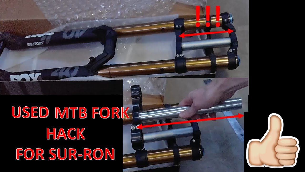 Repurpose Used fork for Sur-Ron - HACK - YouTube