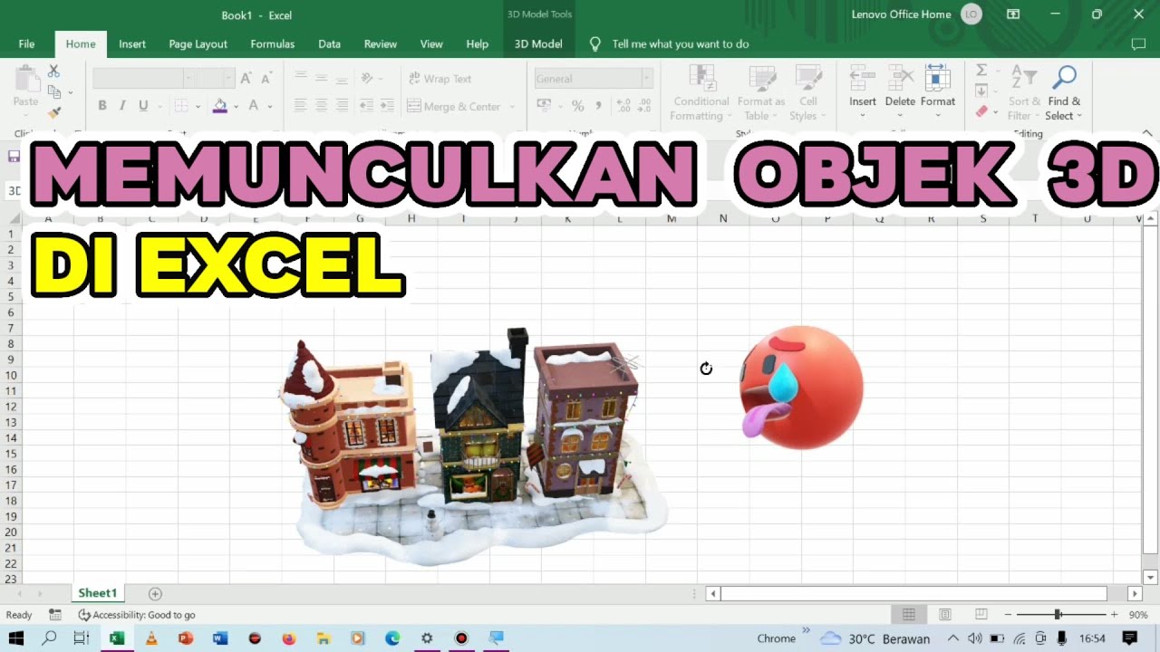 Tutorial Menampilkan Gambar Model 3D di Ms Excel Terbaru - Terdapat ...