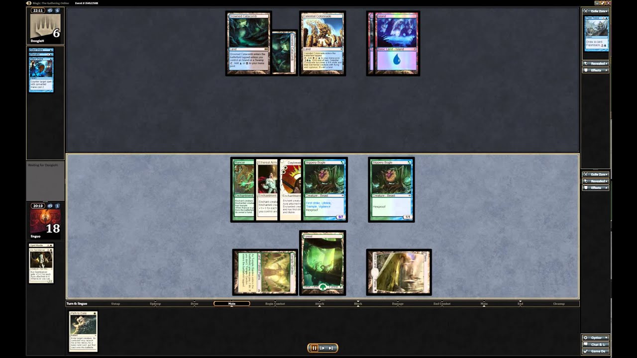 Modern DE 7 Sep 2014 Round 2 - GW Hexproof vs Esper Control Game 1 ...