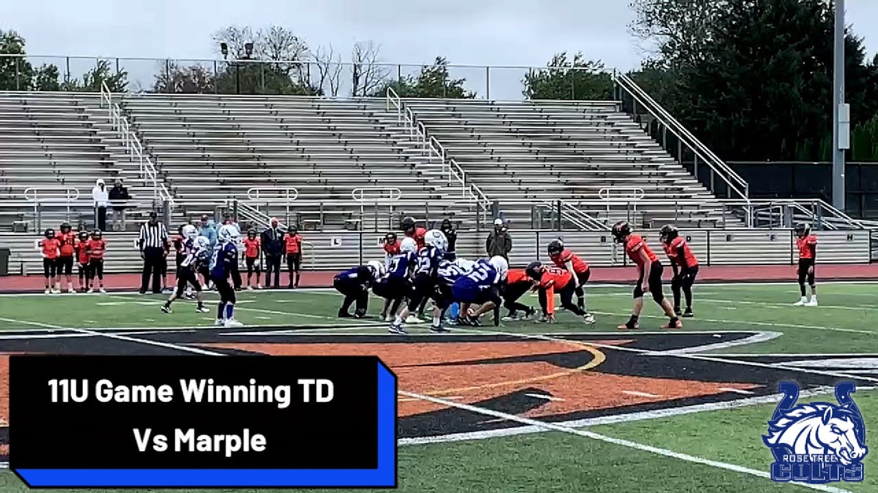 11U Game Winning TD vs Marple - 2023.9.23 - YouTube