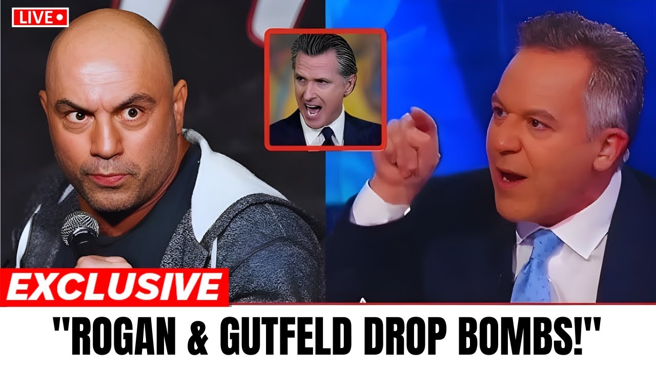 "Tense Exchange: Joe Rogan and Greg Gutfeld Challenge Gavin Newsom on ...