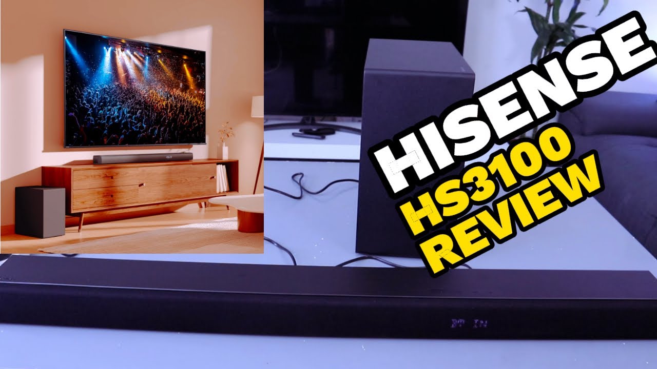 Hisense Soundbar HS3100-6-speaker Surround Sound System Setup with ...
