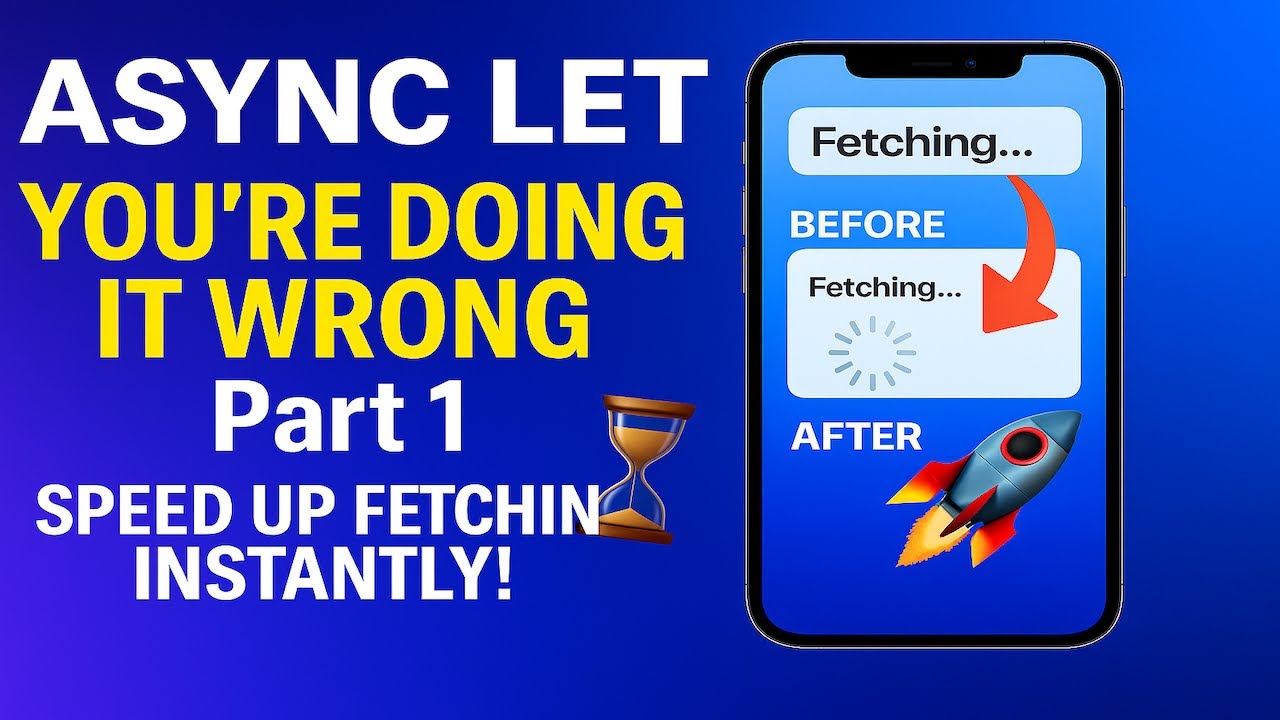 Swiftui Async Let Tutorial Fetch Users And Comments Concurrently In Ios Youtube