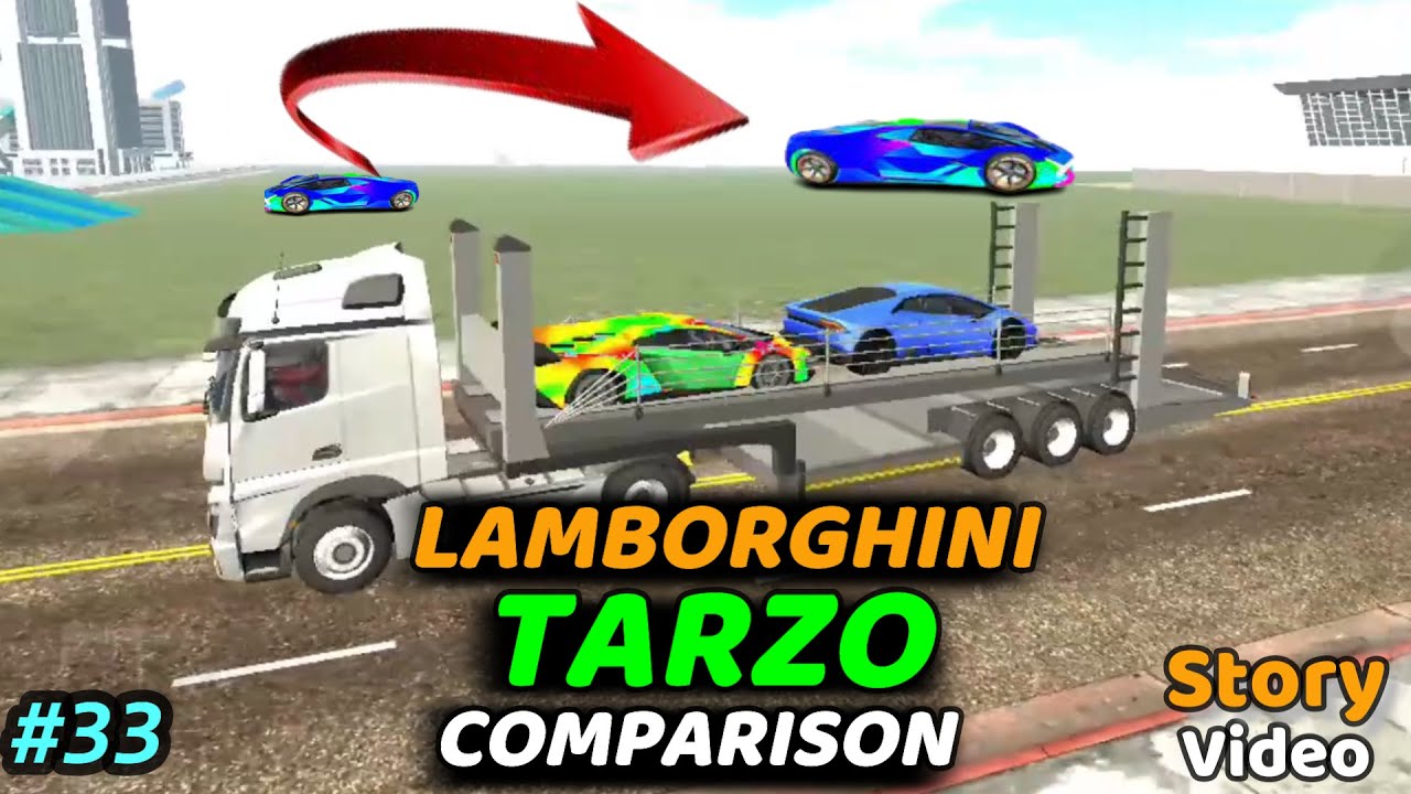 Lamborghini Tarzo Vs Lamborghini Comparison In Indian Bikes Driving 3D ...