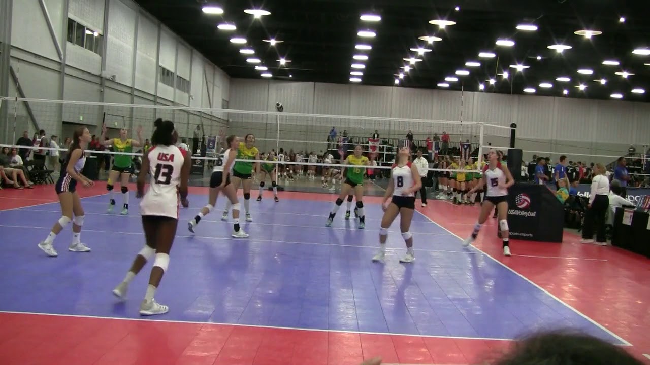 Cindy Tchouangwa #13 OH Team USA White Jersey At the USA High ...
