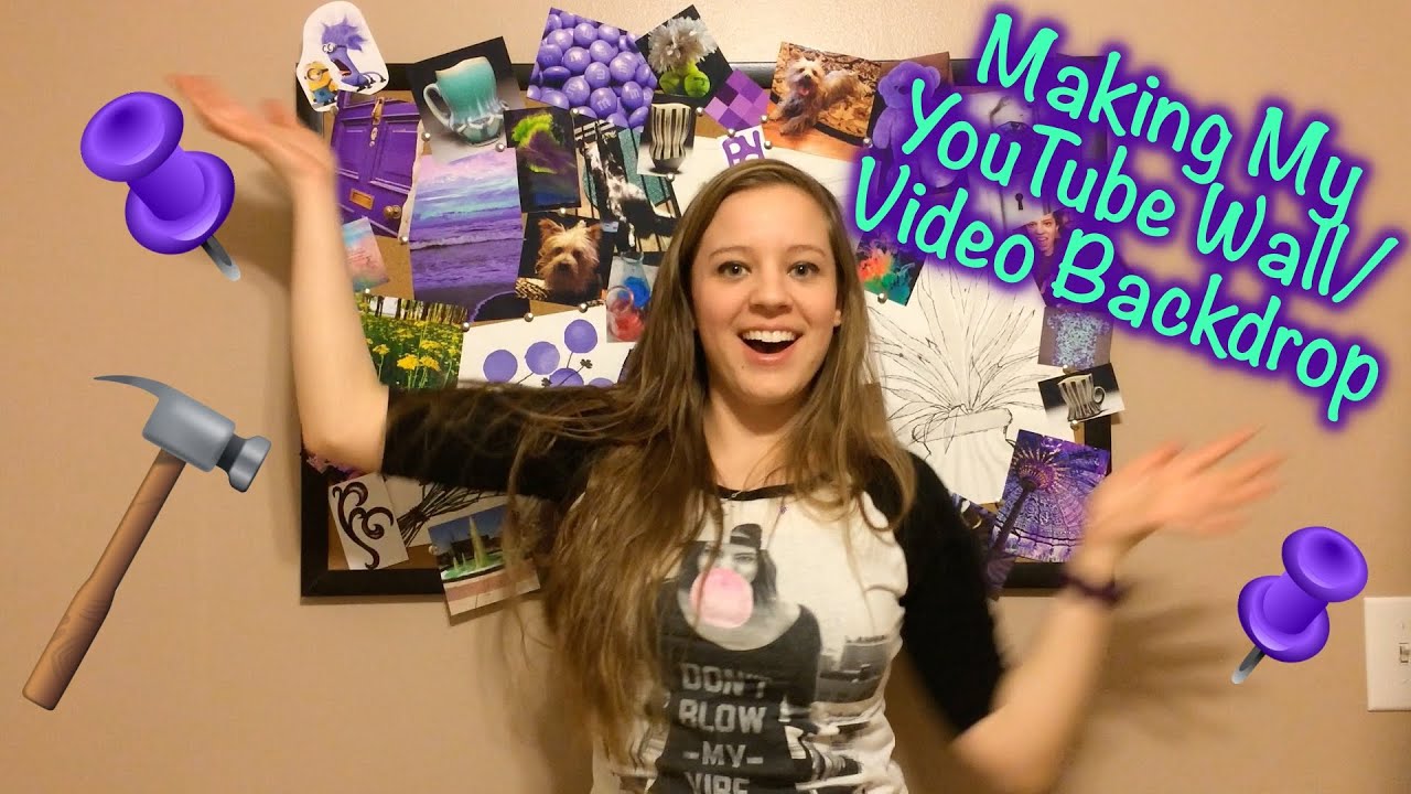 Making my YouTube Wall | Setting Up An Interesting Video Background ...