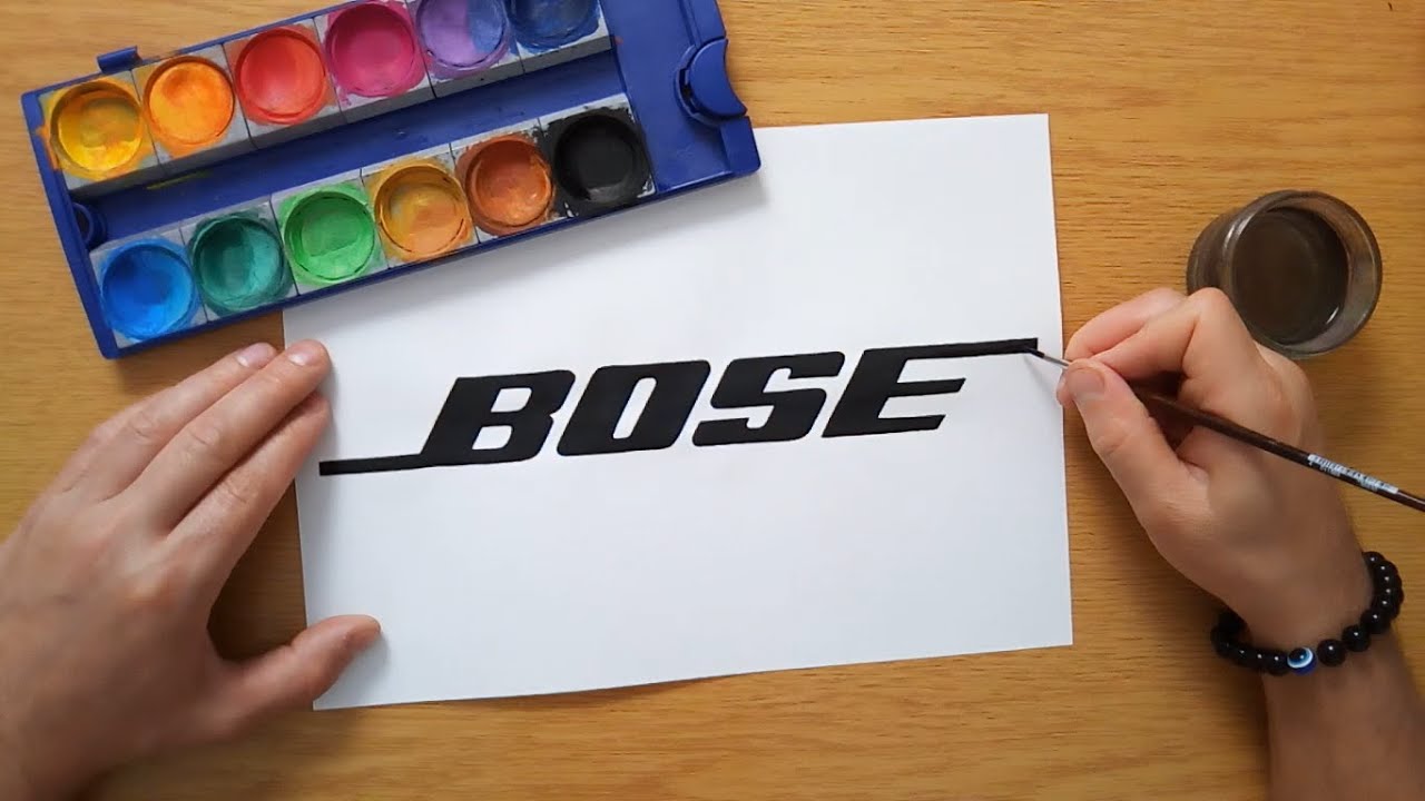 How to draw the BOSE logo - YouTube