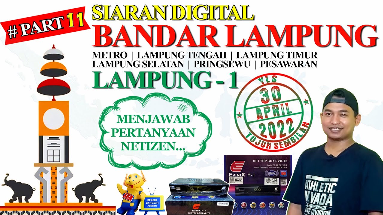 SIARAN TV DIGITAL ( DVBT2 ) KOTA BANDAR LAMPUNG 30 APRIL 2022 - YouTube