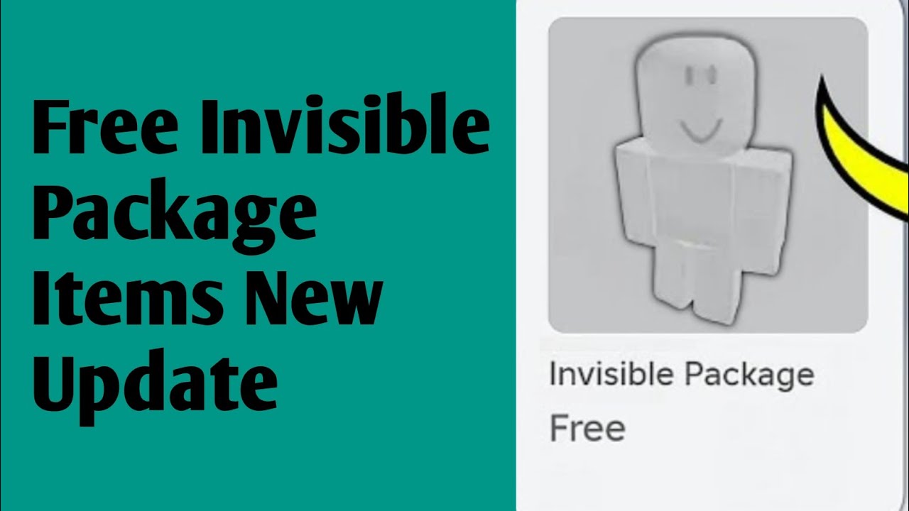 How To Get Free Invisible Package Items In Roblox. - YouTube