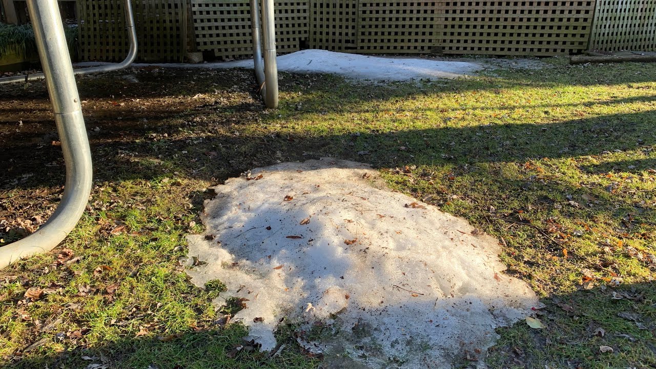 Ice and Snow at 64 Degrees Fahrenheit - YouTube