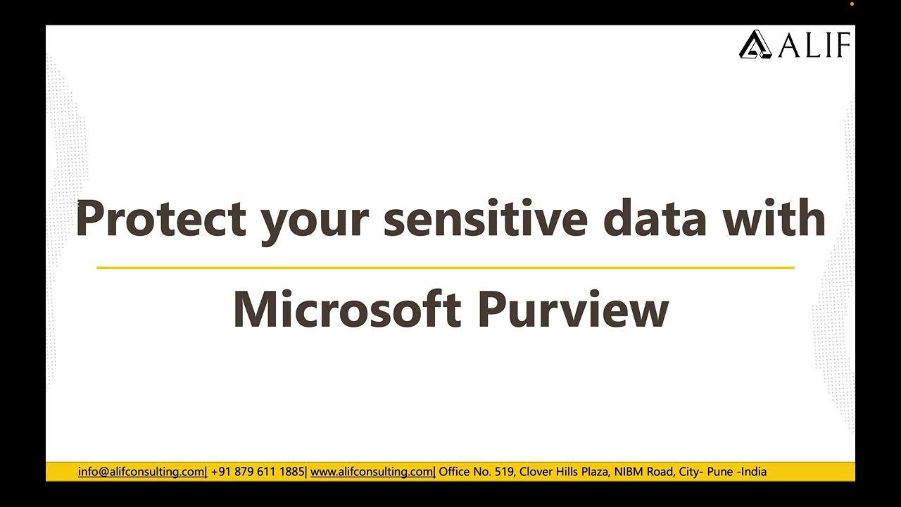 Protect your sensitive data with Microsoft Purview - YouTube