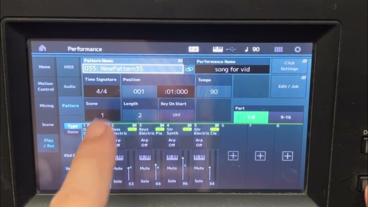 Yamaha MODX Sequencer making it easier step by step - YouTube