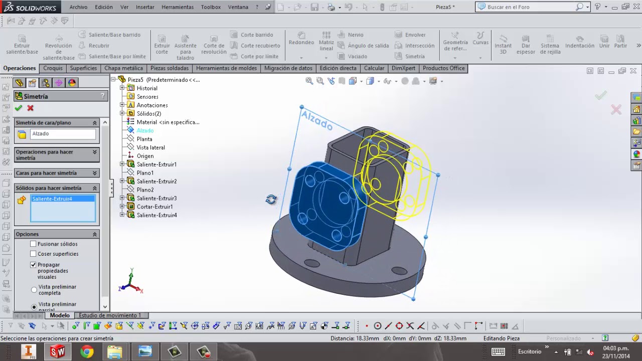Modelado Básico en Solidworks - YouTube