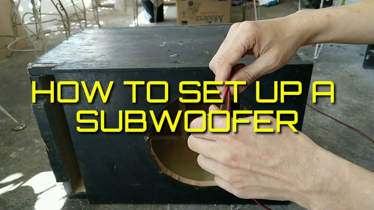How to install a subwoofer with L Ported box - YouTube