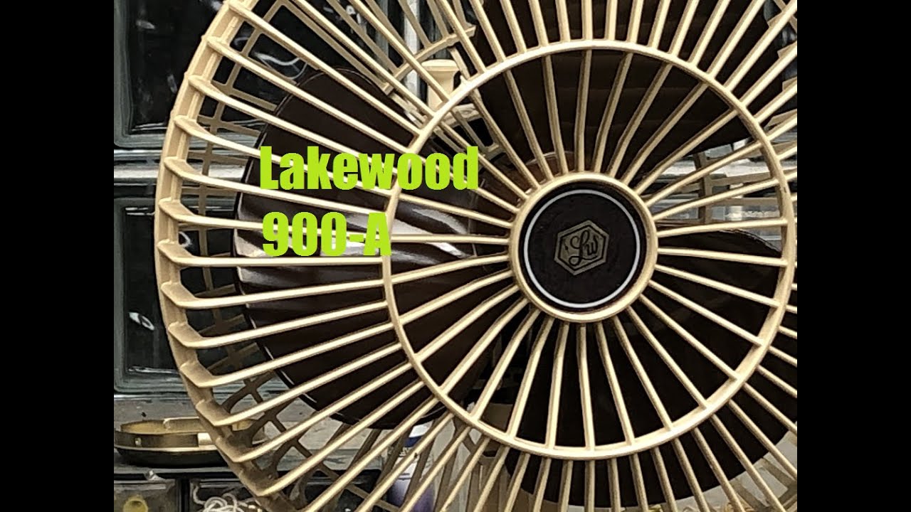Lakewood 900-A 9" Desk Fan - YouTube