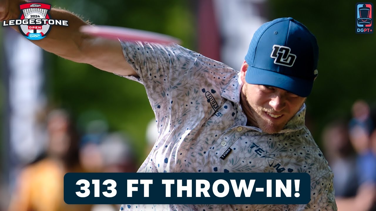 313' EAGLE Throw-In from Isaac Robinson | 2024 Ledgestone Open - YouTube