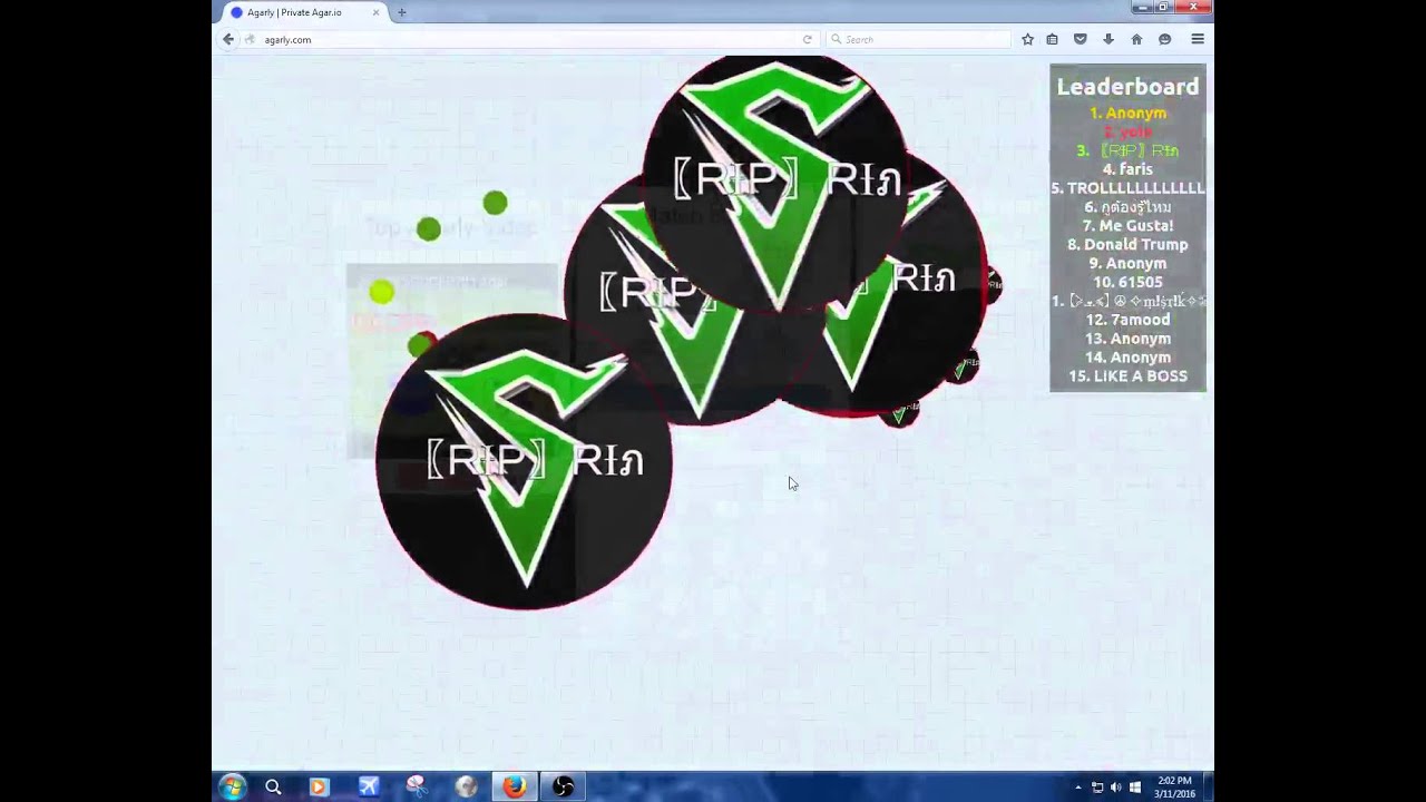 AGARLY.COM{AGARIO PRIVATE SERVER} - YouTube