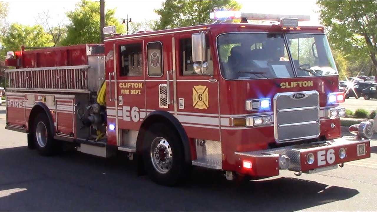 Clifton Fire Department Engine 6 Responding 4-29-19 - YouTube