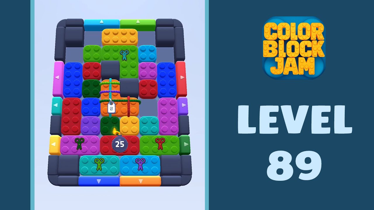 Color Block Jam Level 89 Walkthrough | Gameplay Solution - YouTube