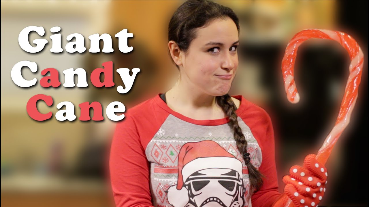 DIY Giant Candy Cane - YouTube