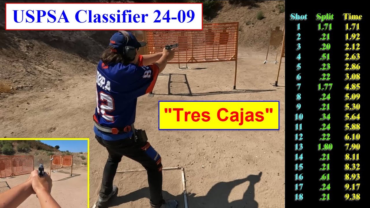 USPSA Classifier 24-09 "Tres Cajas" - 89% Single Stack Springfield ...