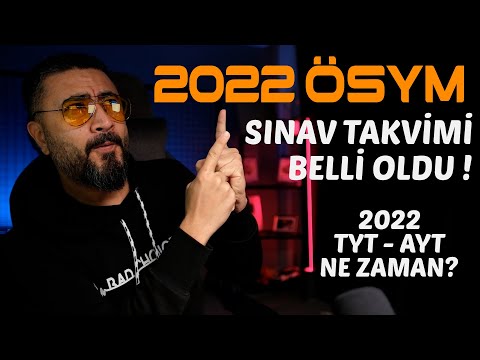 2022 ÖSYM Sınav Takvimi Belli Oldu | 2022 TYT - AYT Ne Zaman?