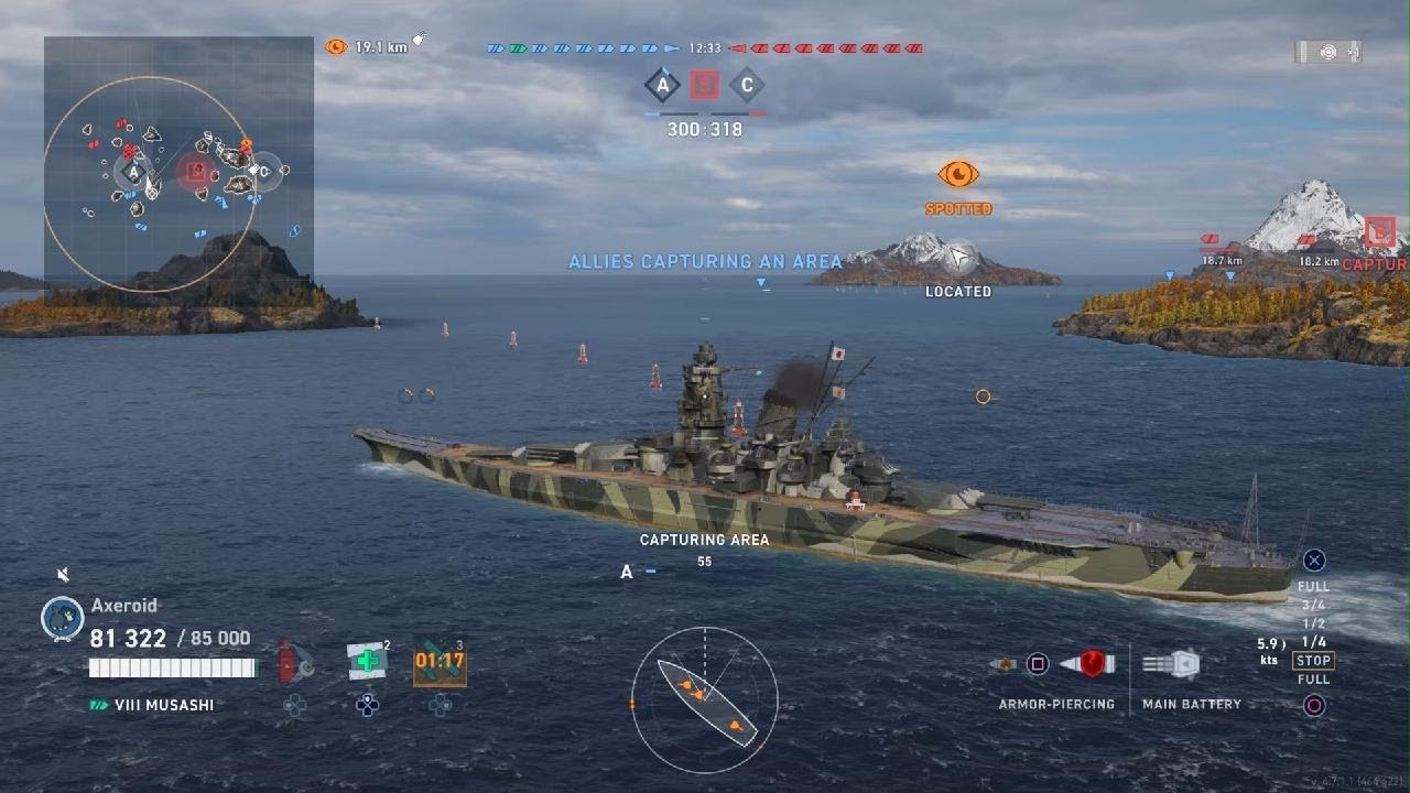 Musashi when the shells hit - YouTube