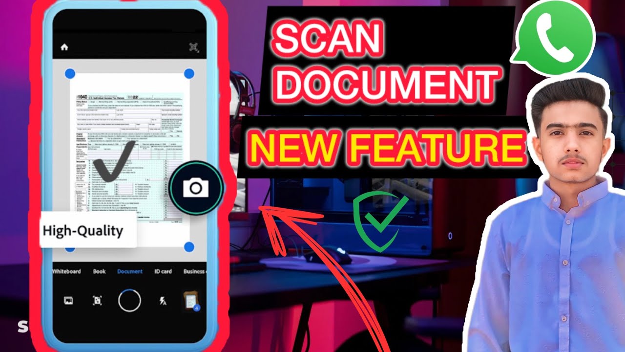 How to Scan Documents with WhatsApp?||WhatsApp ka New Feature 2025 ...