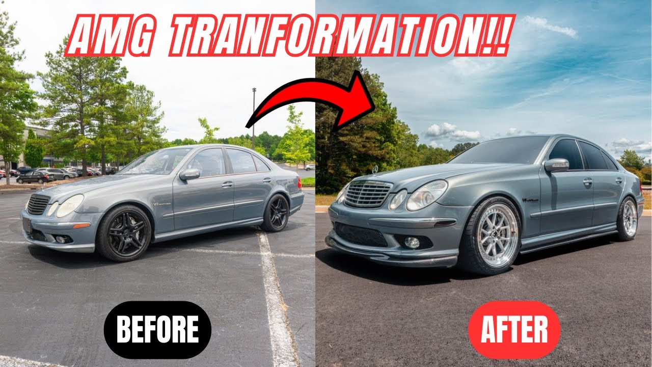 Revealing My 2005 Mercedes E55 AMG Transformation Build V1 - YouTube