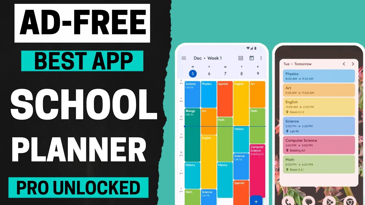 Best Free School Planner App for Android - YouTube