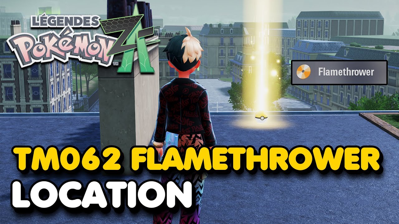 Pokemon Legends Z-A - (TM062) Flamethrower Location - YouTube