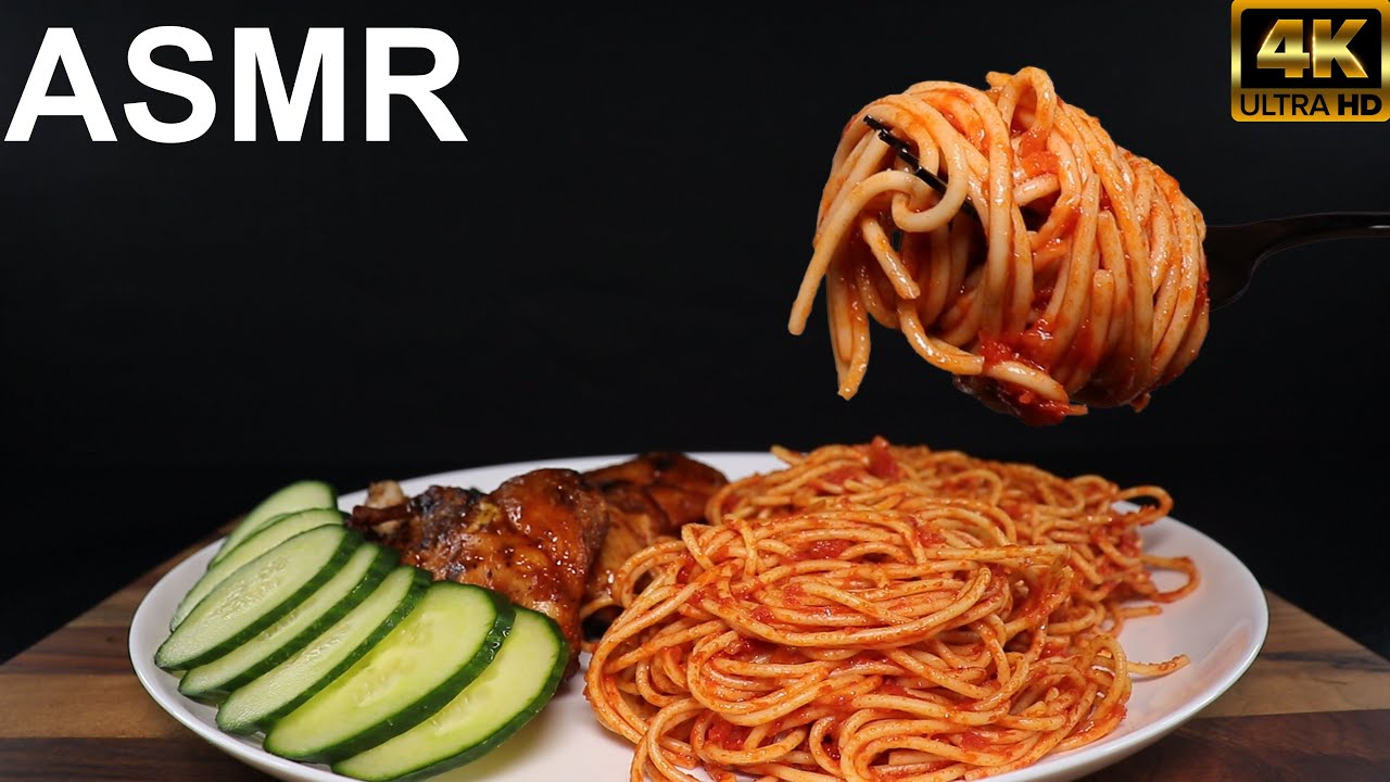 🍝 SPAGHETTI TOMATO PASTA WITH GRILLED CHICKEN SO FLAVORFUL 🤯 TRIGGER ...