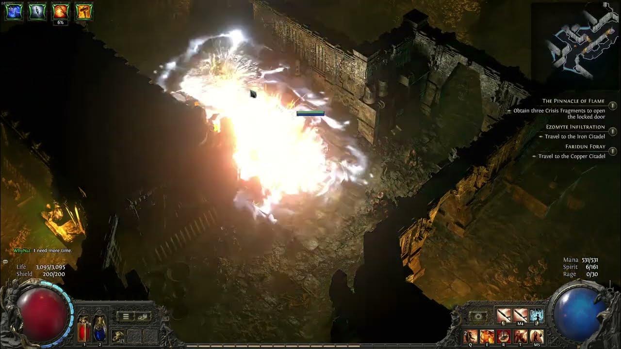 BEST BUILD T17 Warbringer EXPLOSIVE ARMOUR +HERALD OF ICE AND ASH + BLINK - YouTube