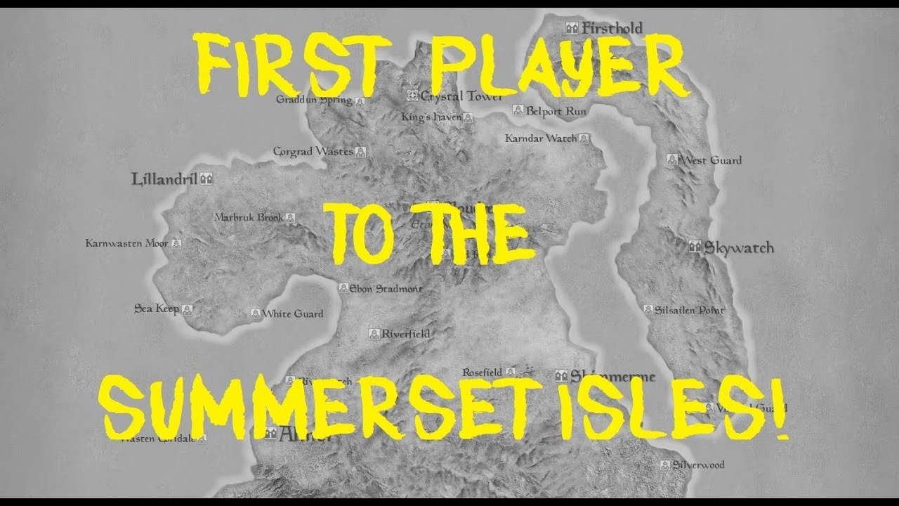 Elder Scrolls Online: First Player on Summerset Isles (Offmap!) - YouTube