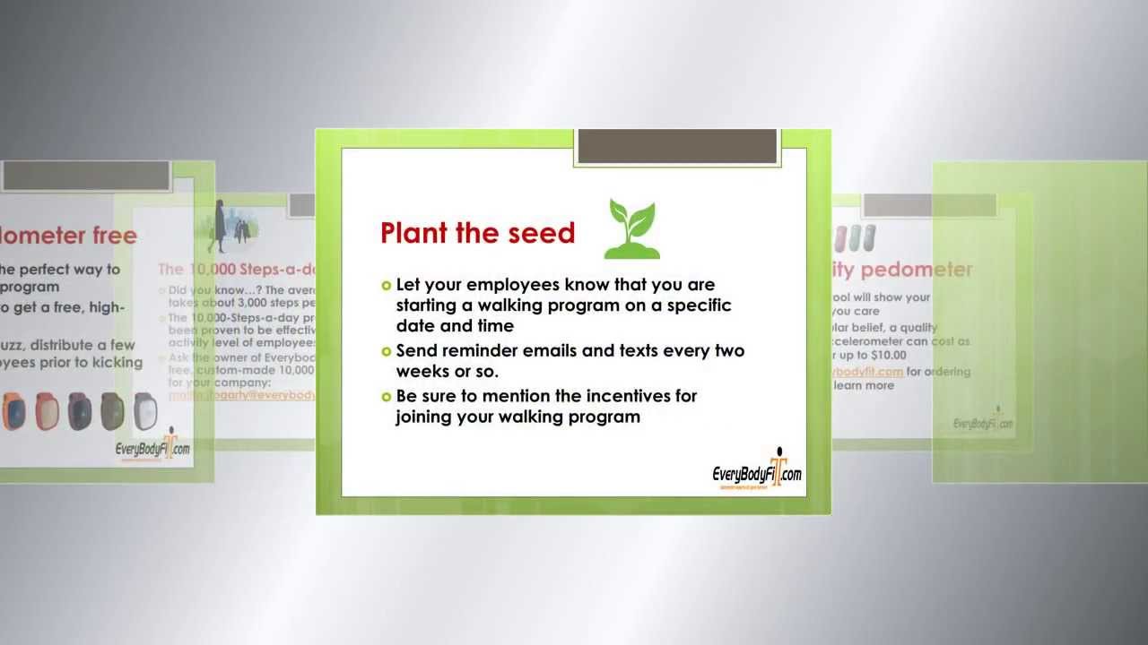 Walking Programs at Work - YouTube
