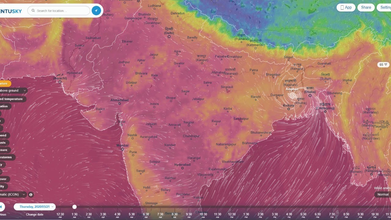 CYCLONE AMPHAN | Live Graph | BIJAPUR UPDATES - YouTube