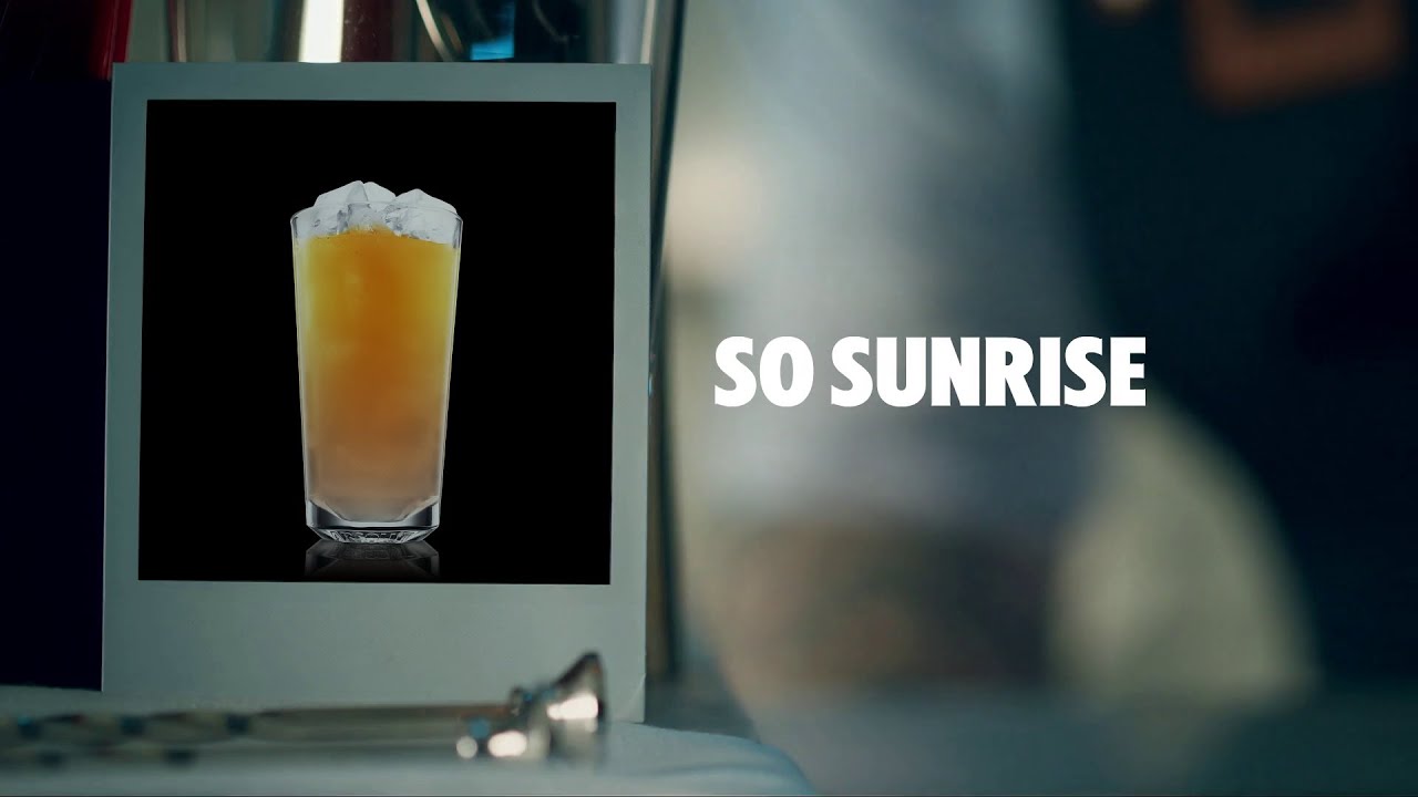 SO SUNRISE DRINK RECIPE - HOW TO MIX - YouTube